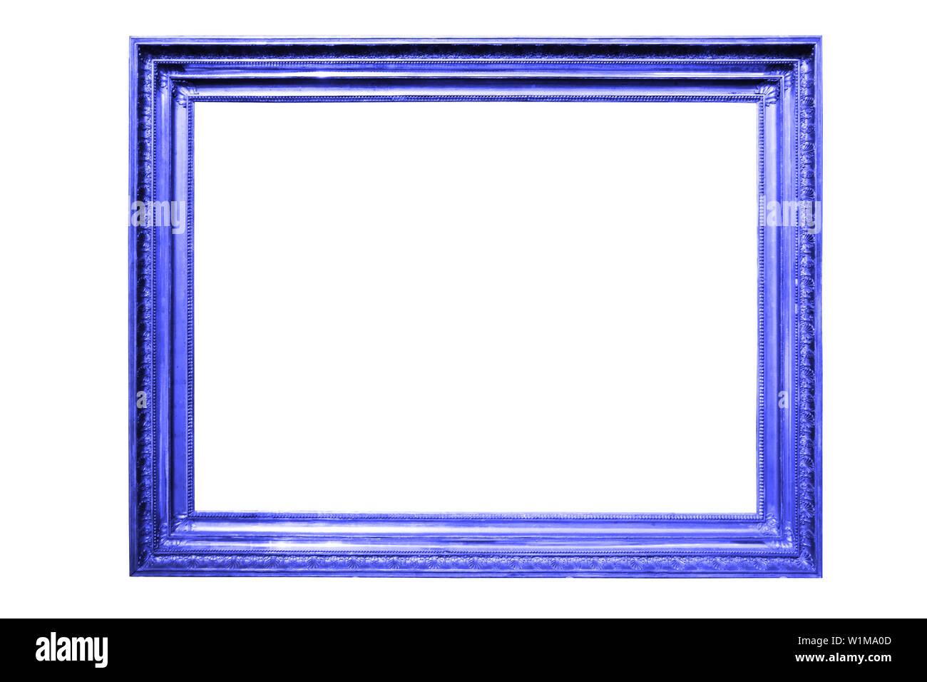blue frame isolated on white background Stock Photo - Alamy