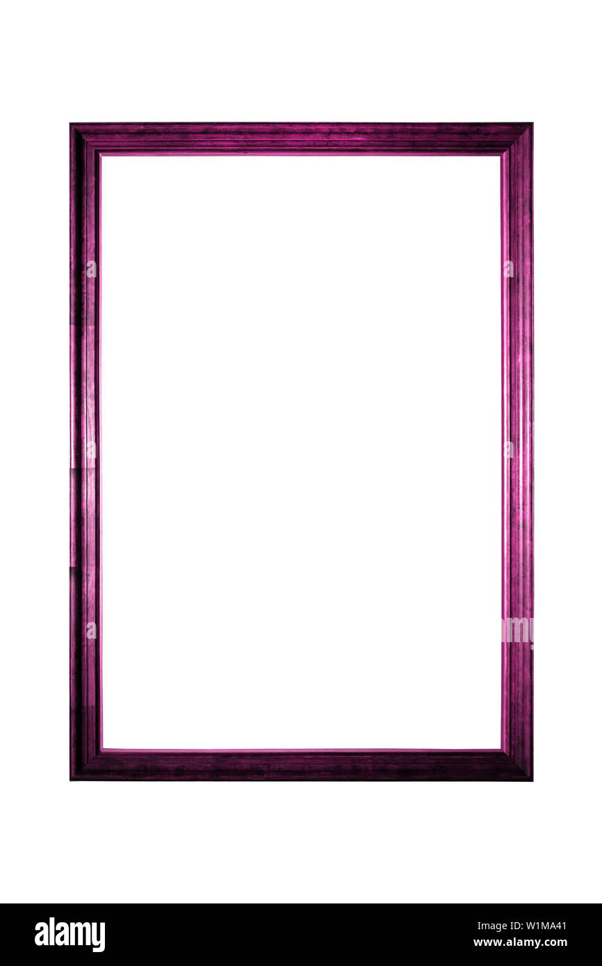 pink frame isolated on white background Stock Photo - Alamy