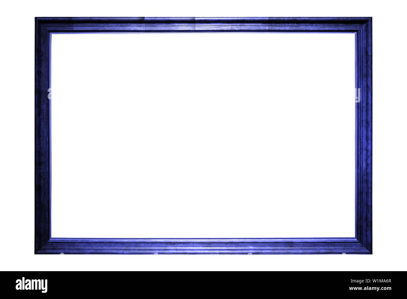 blue frame isolated on white background Stock Photo - Alamy
