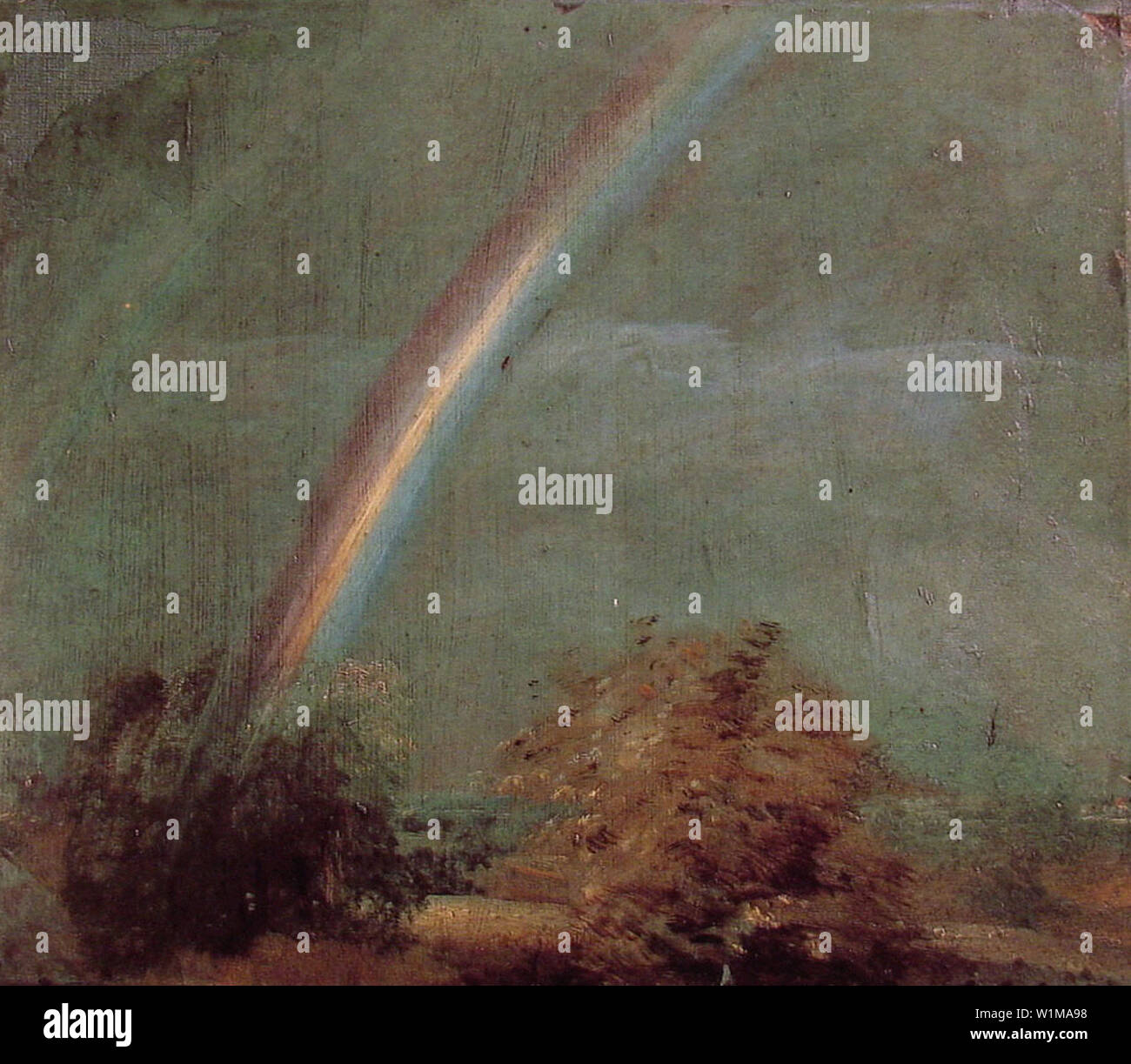 John Constable - Landscape With Double Rainbow 1812 Stock Photo - Alamy