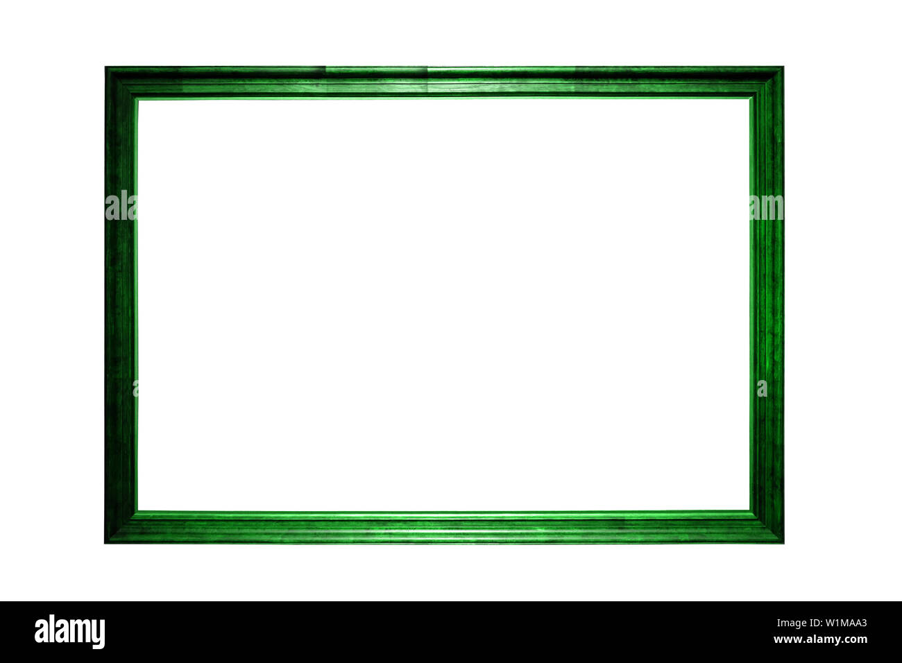 green frame isolated on white background Stock Photo - Alamy