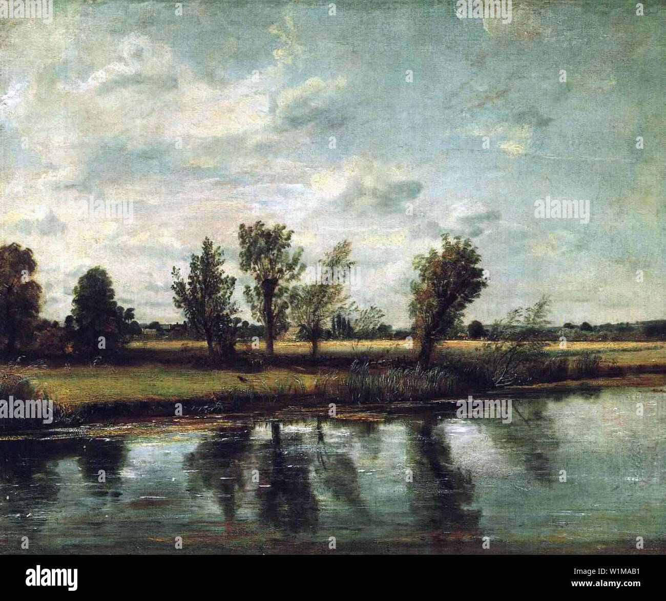 John Constable - Water Meadows Near Salisbury 1820 Stock Photo - Alamy