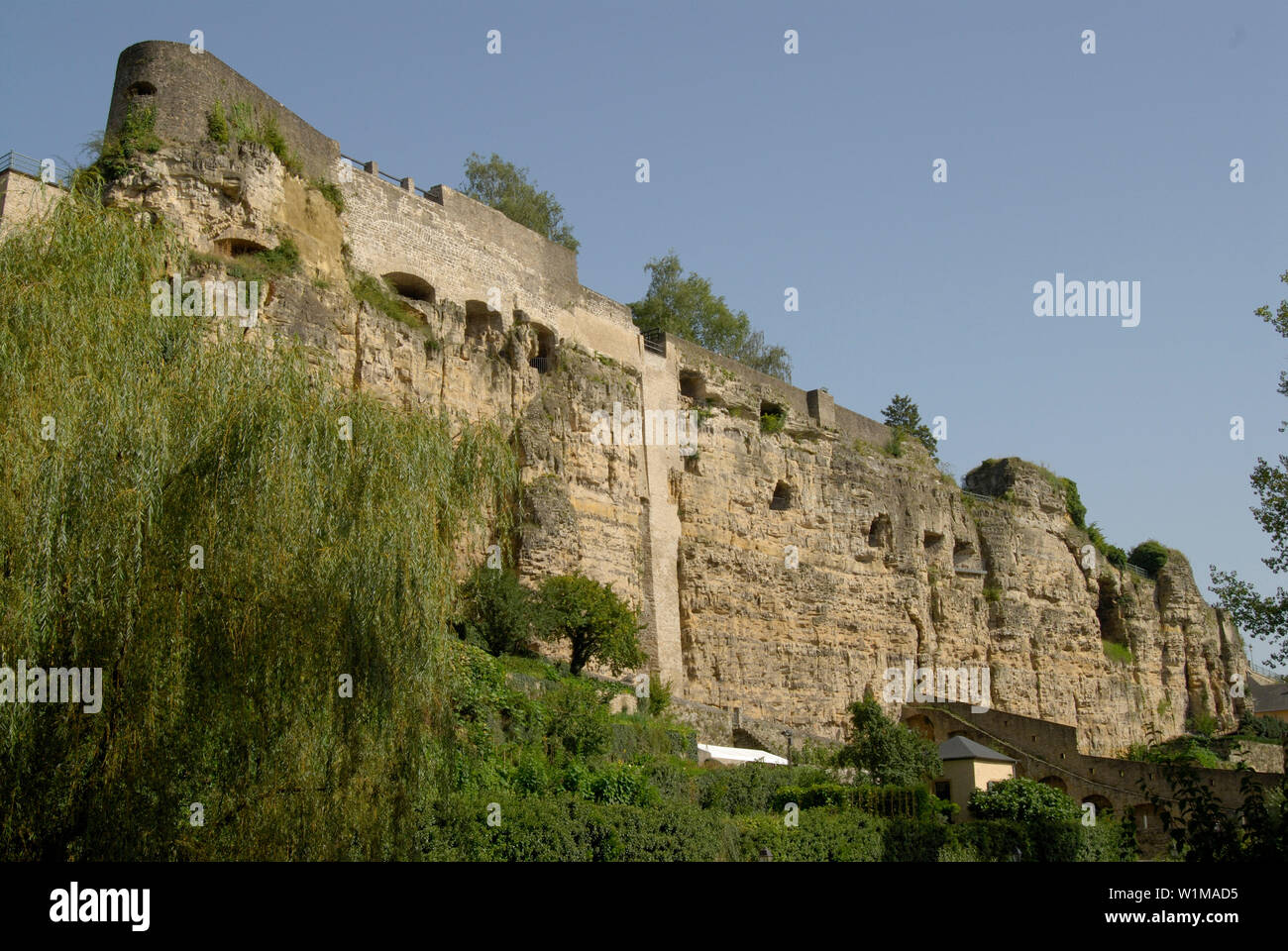 Luxembourg city, the Bock Promontory, Luxembourg, Europe Stock Photo ...