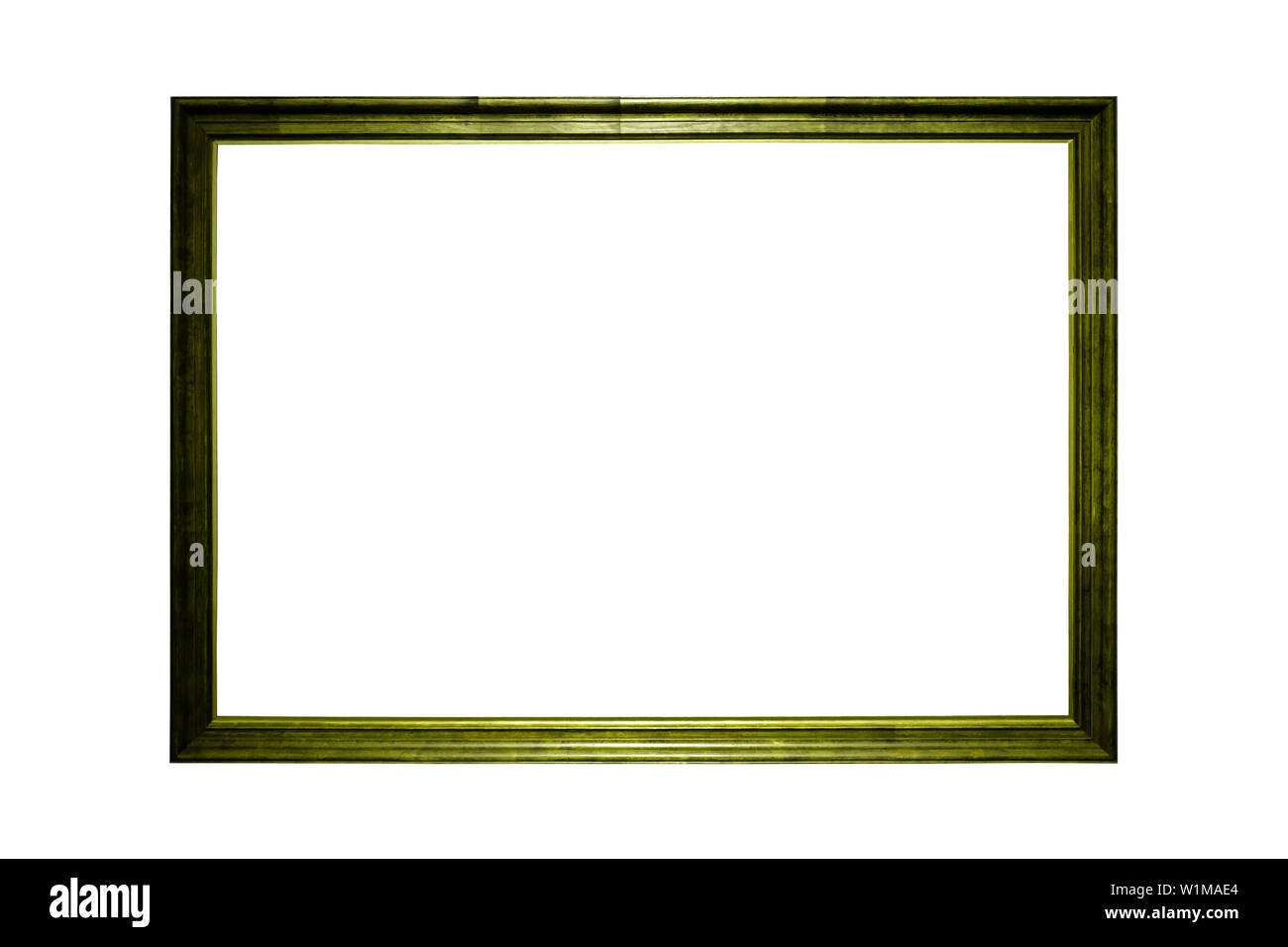 yellow frame isolated on white background Stock Photo - Alamy