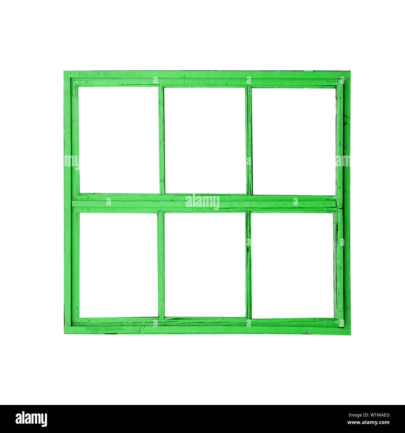 green frame isolated on white background Stock Photo - Alamy