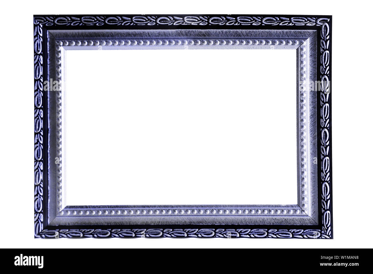 blue frame isolated on white background Stock Photo - Alamy