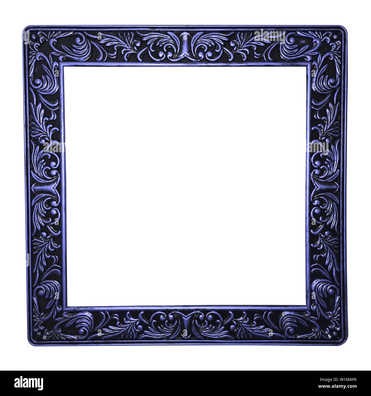 blue frame isolated on white background Stock Photo - Alamy