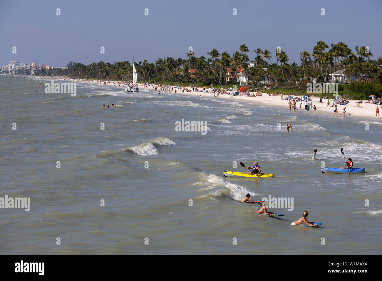 Municipal beach in Naples, Florida, USA Stock Photo - Alamy