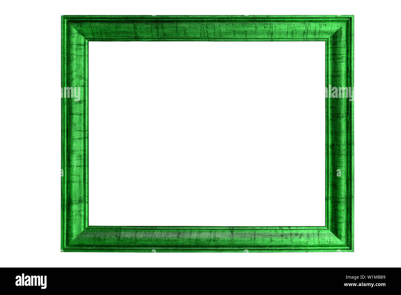 green frame isolated on white background Stock Photo - Alamy