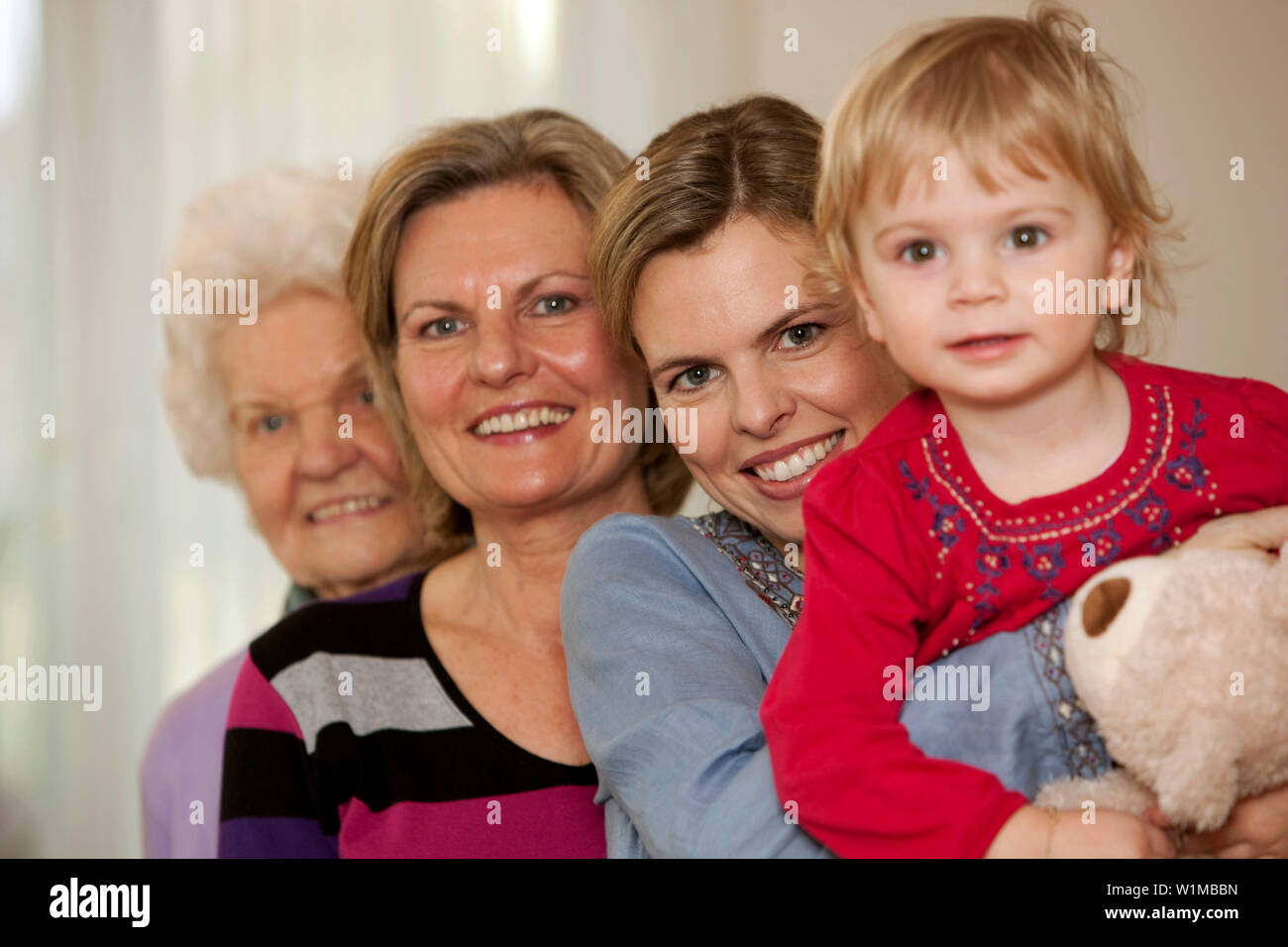Four female generations of a family Stock Photo - Alamy