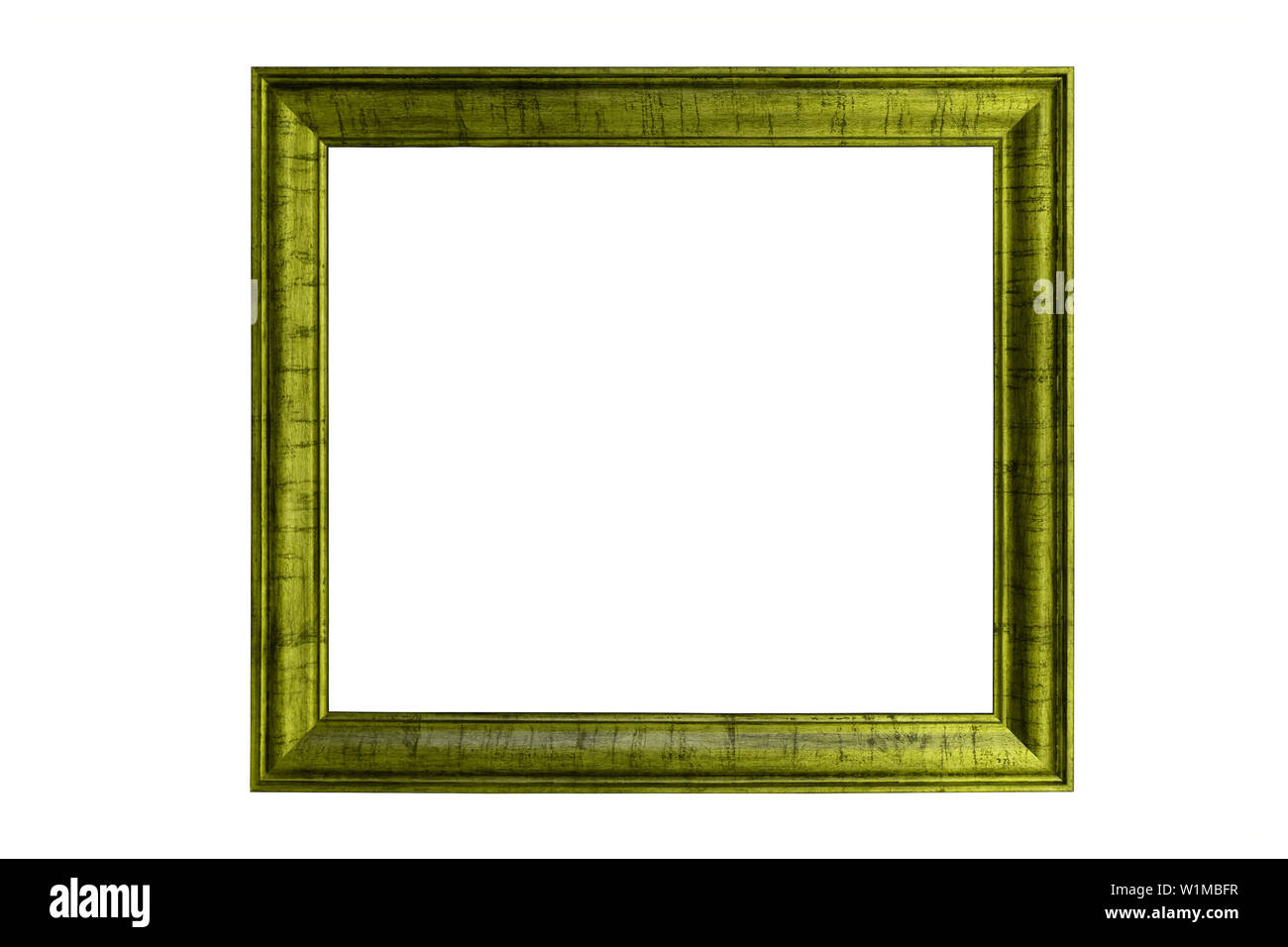 yellow frame isolated on white background Stock Photo - Alamy