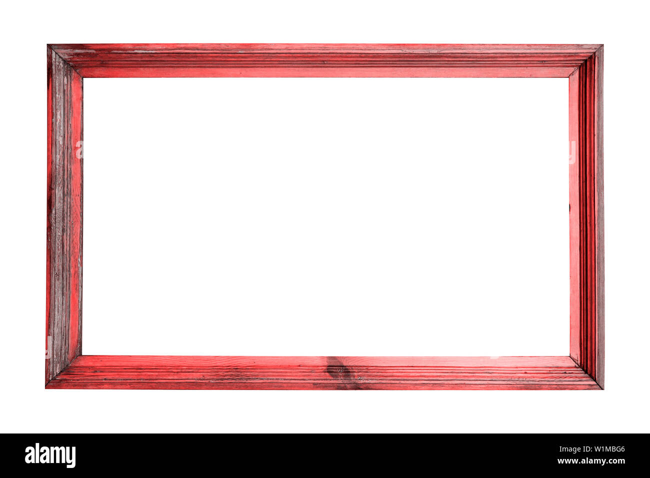 red frame isolated on white background Stock Photo - Alamy