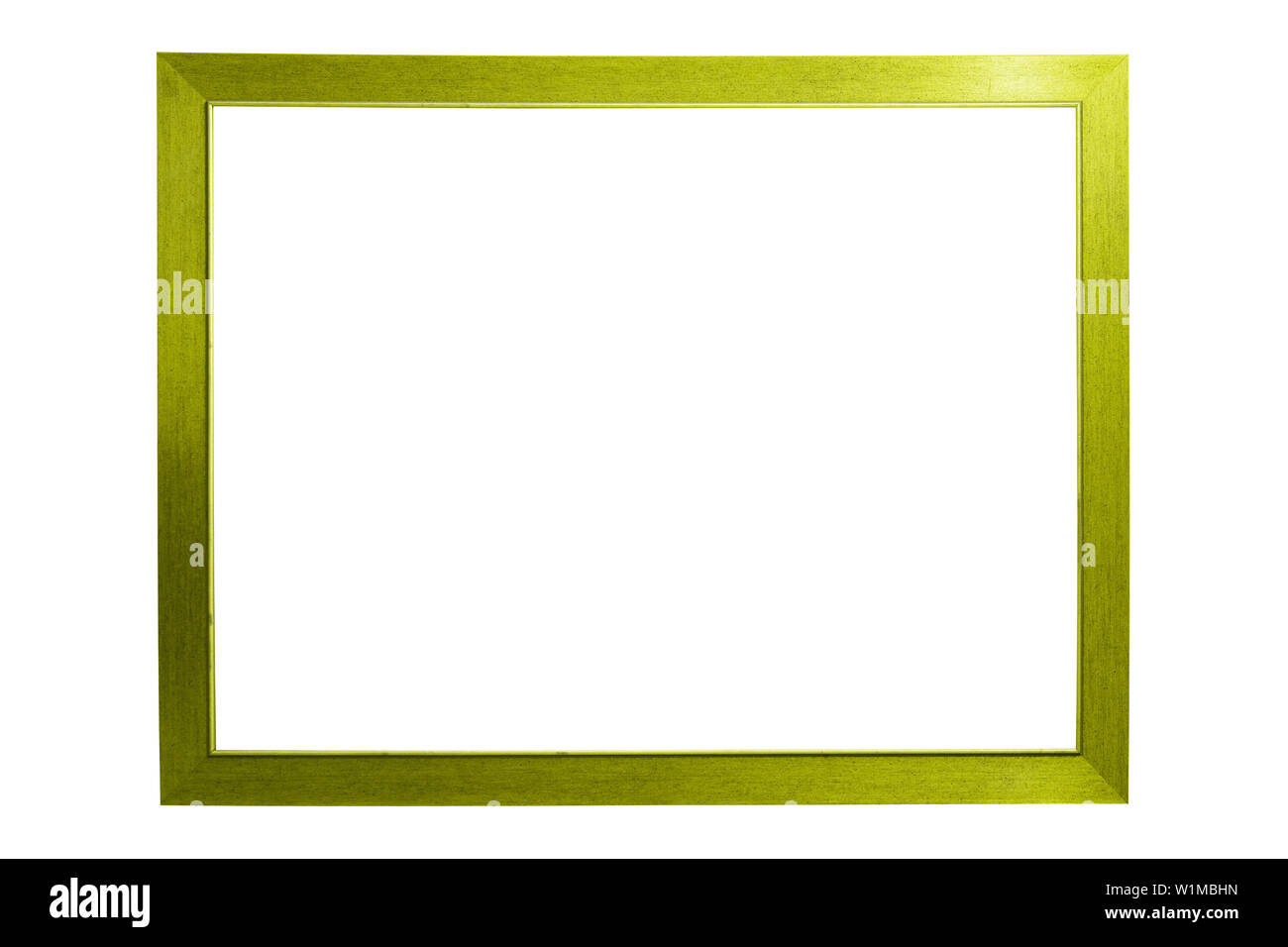 yellow frame isolated on white background Stock Photo - Alamy