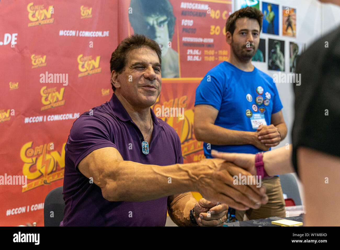 STUTTGART, GERMANY - JUN 29th 2019: Lou Ferrigno (*1951, American actor ...