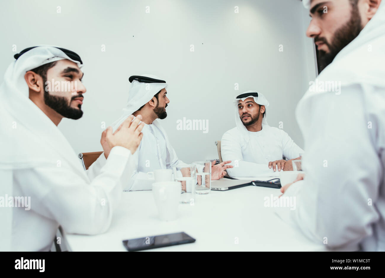 Arabic business team in the office Stock Photo - Alamy