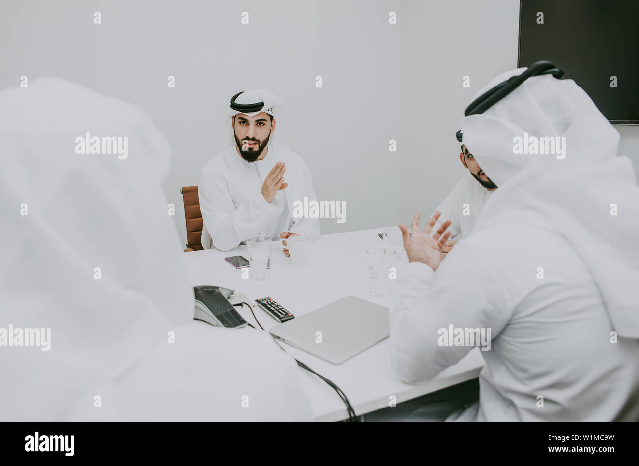 Arabic business team in the office Stock Photo - Alamy