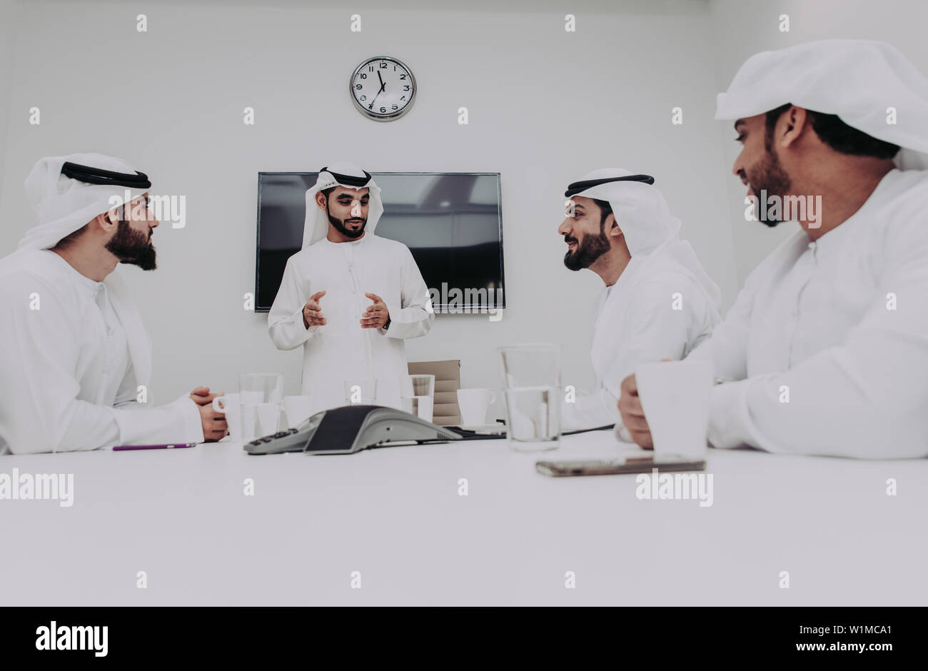 Arabic business team in the office Stock Photo - Alamy