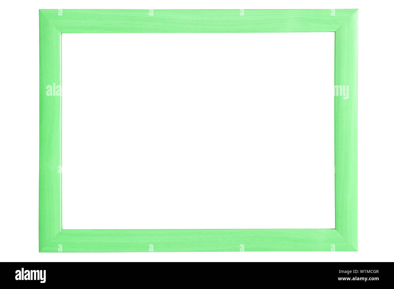 green frame isolated on white background Stock Photo - Alamy