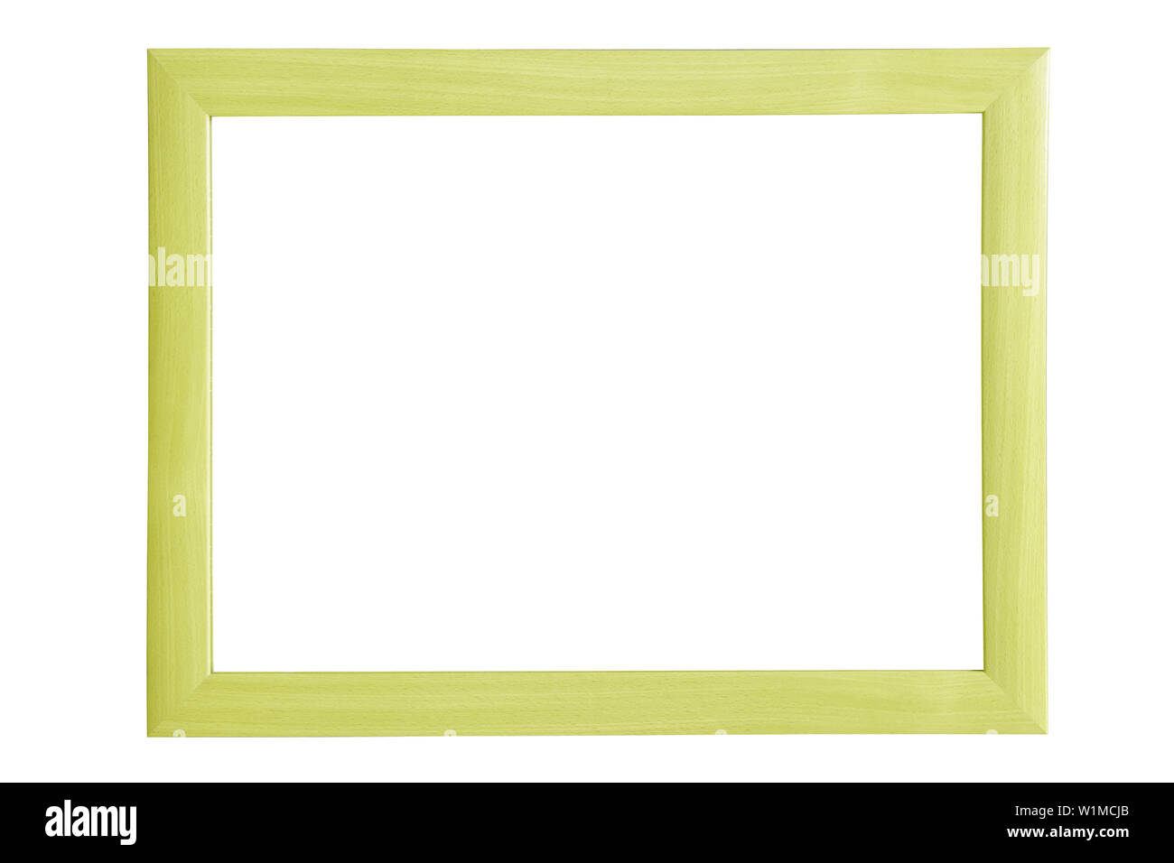 yellow frame isolated on white background Stock Photo - Alamy
