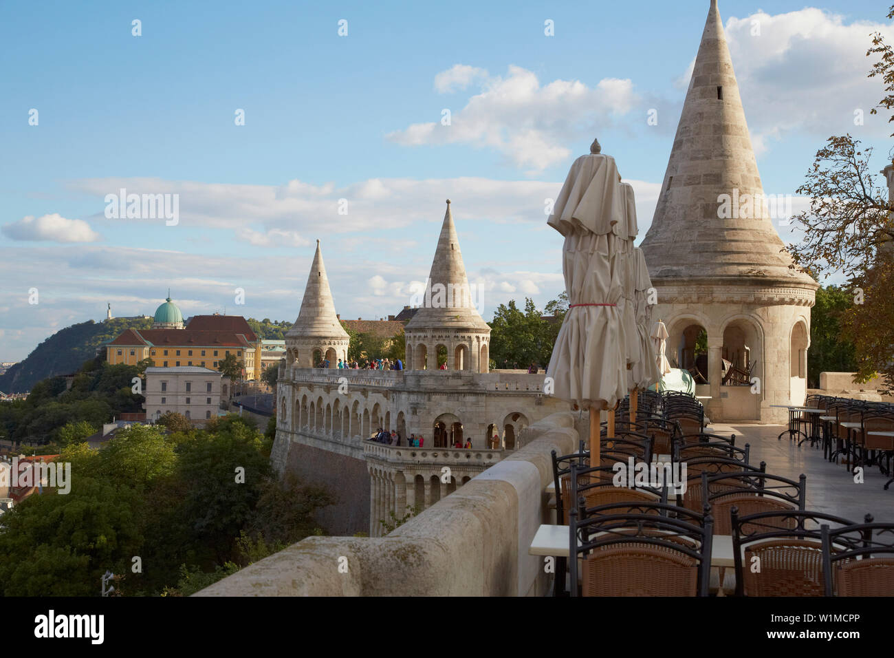 Budapest , Fisherman's Bastion at Buda , River Danube , Hungary ...
