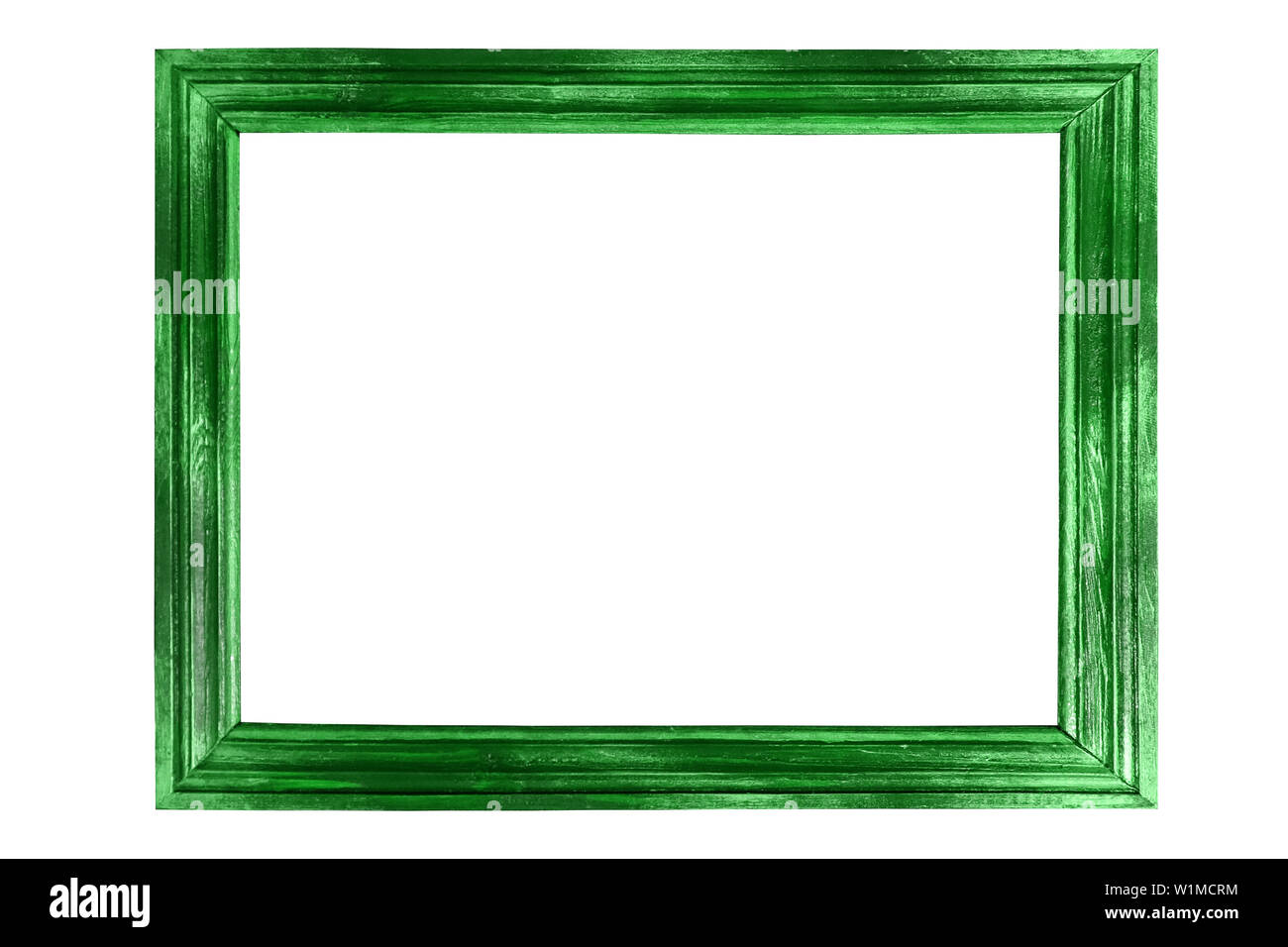 green frame isolated on white background Stock Photo - Alamy