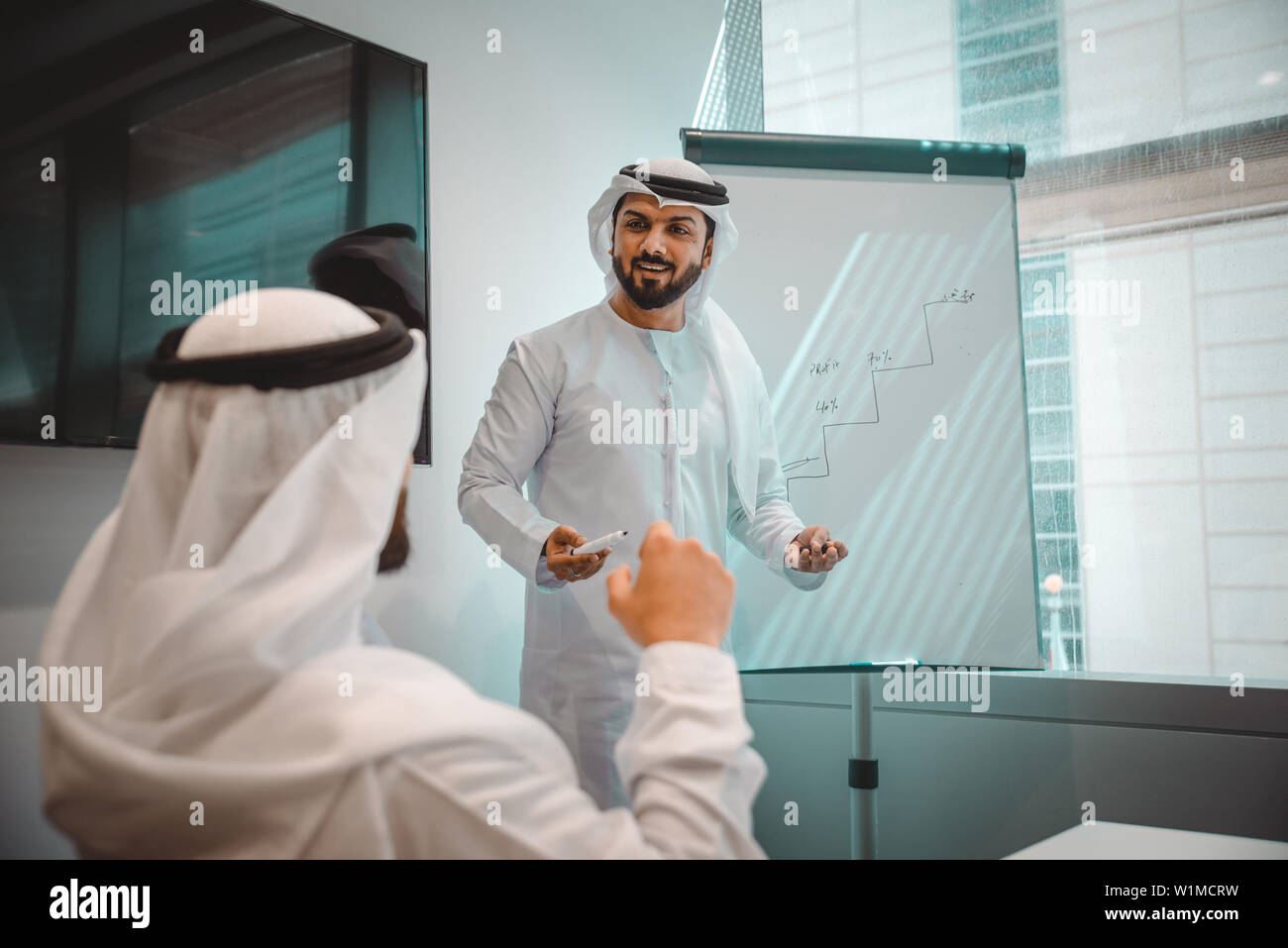 Arabic business team in the office Stock Photo - Alamy