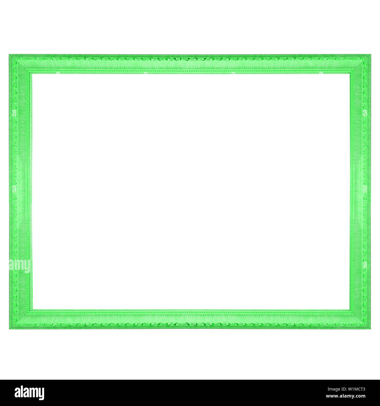 green frame isolated on white background Stock Photo - Alamy
