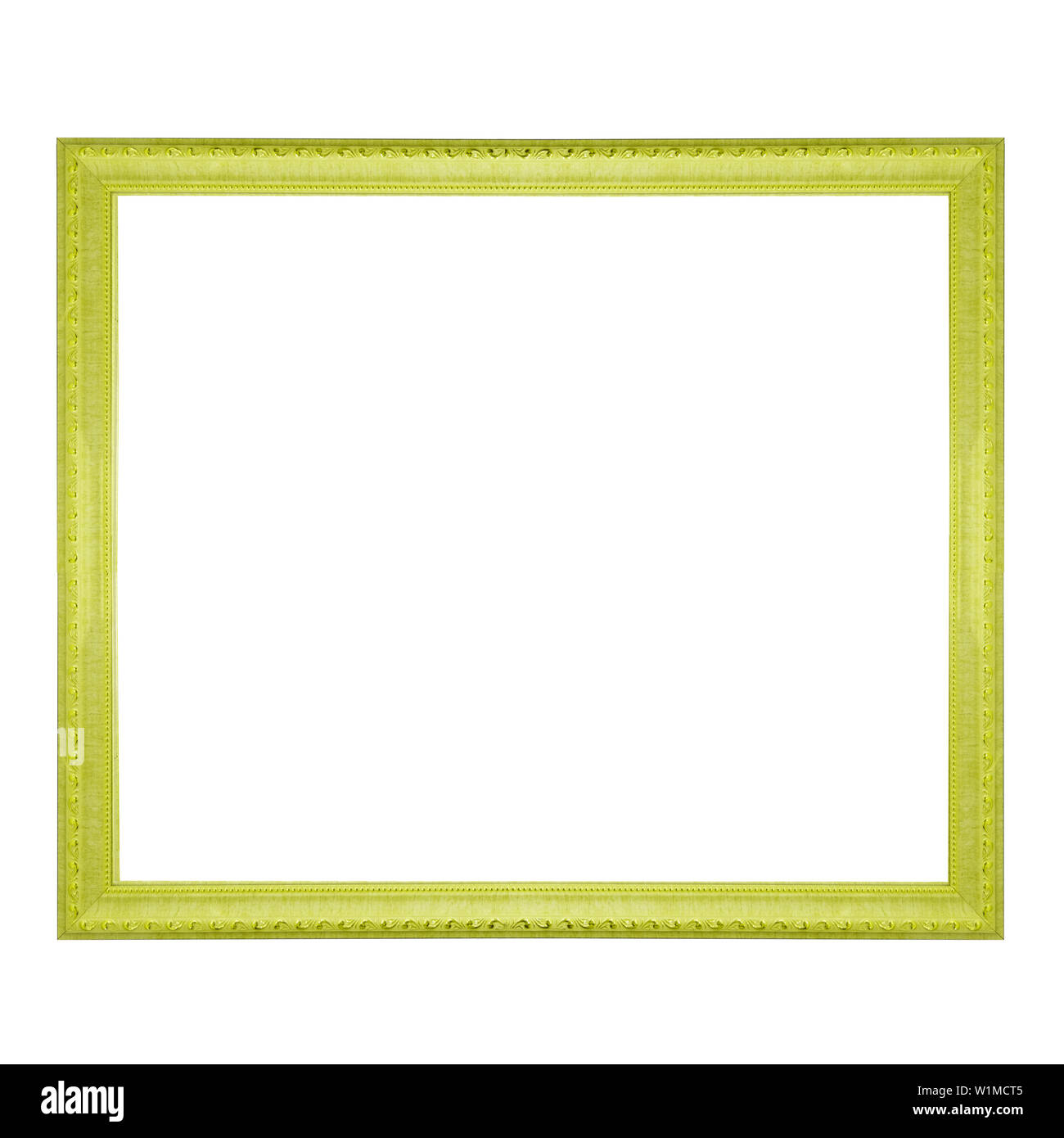 yellow frame isolated on white background Stock Photo - Alamy
