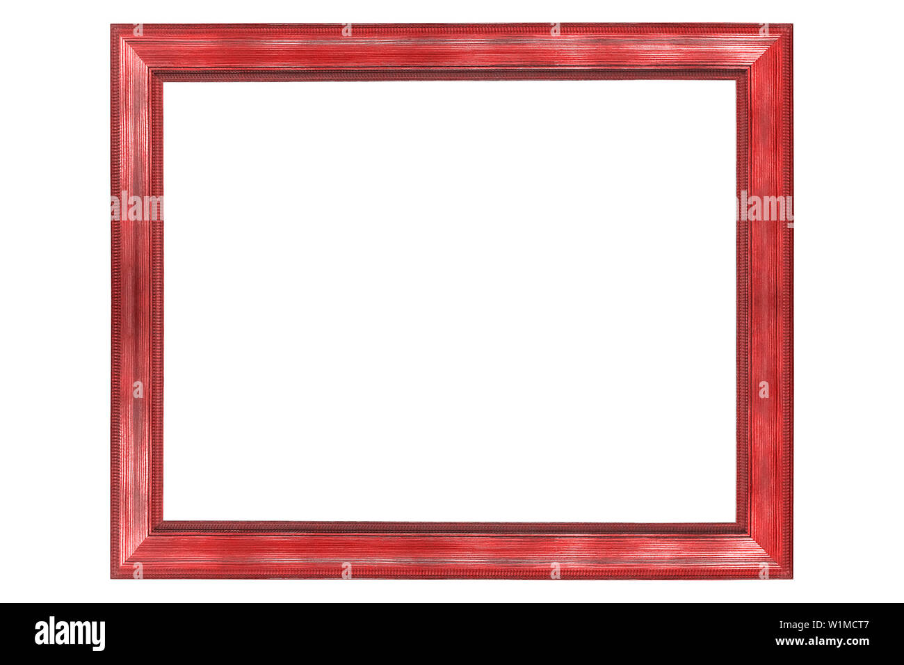 red frame isolated on white background Stock Photo - Alamy