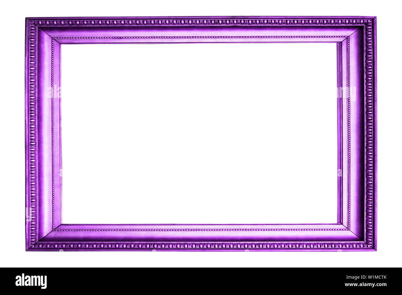 purple frame isolated on white background Stock Photo - Alamy