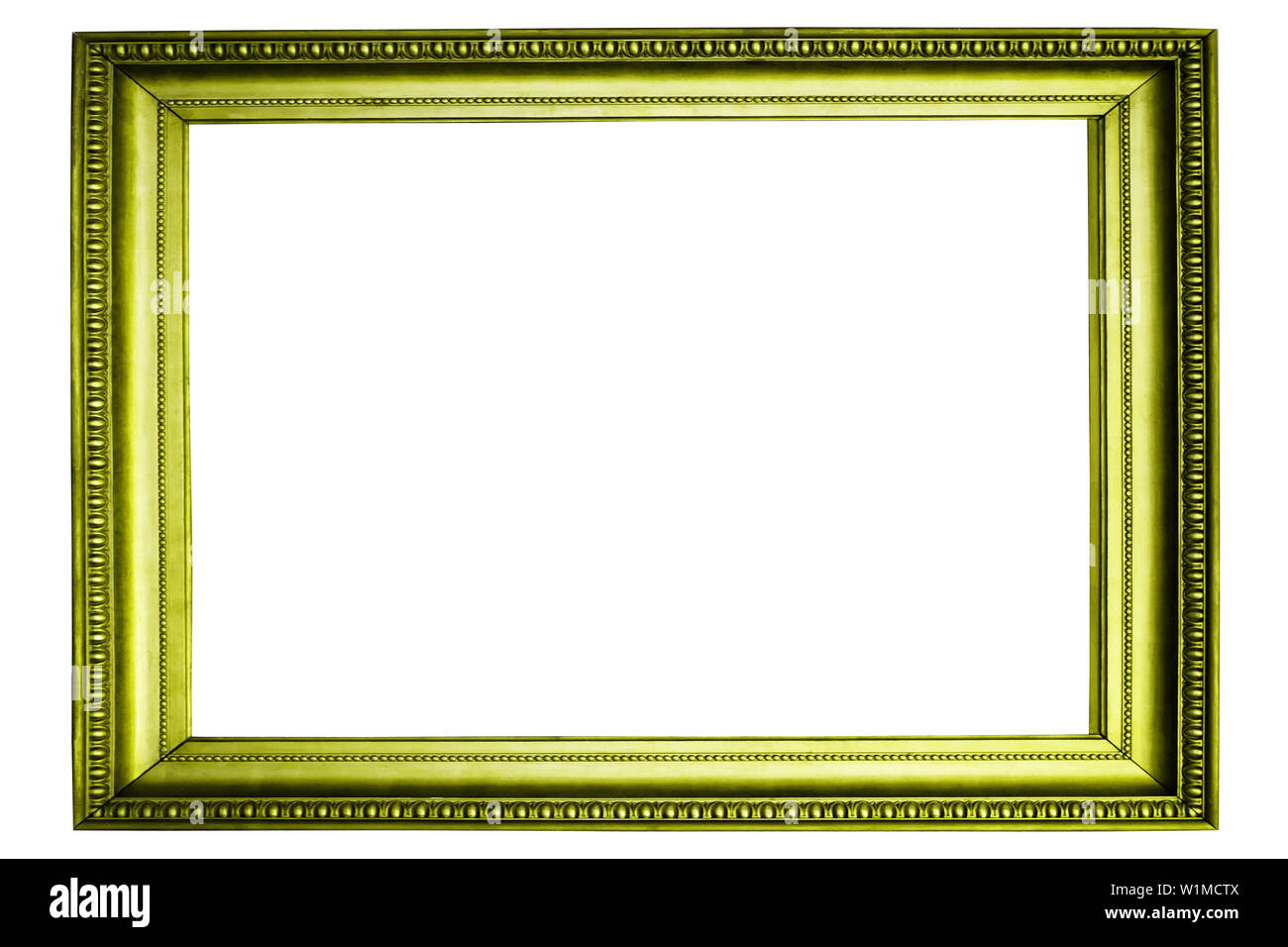yellow frame isolated on white background Stock Photo - Alamy