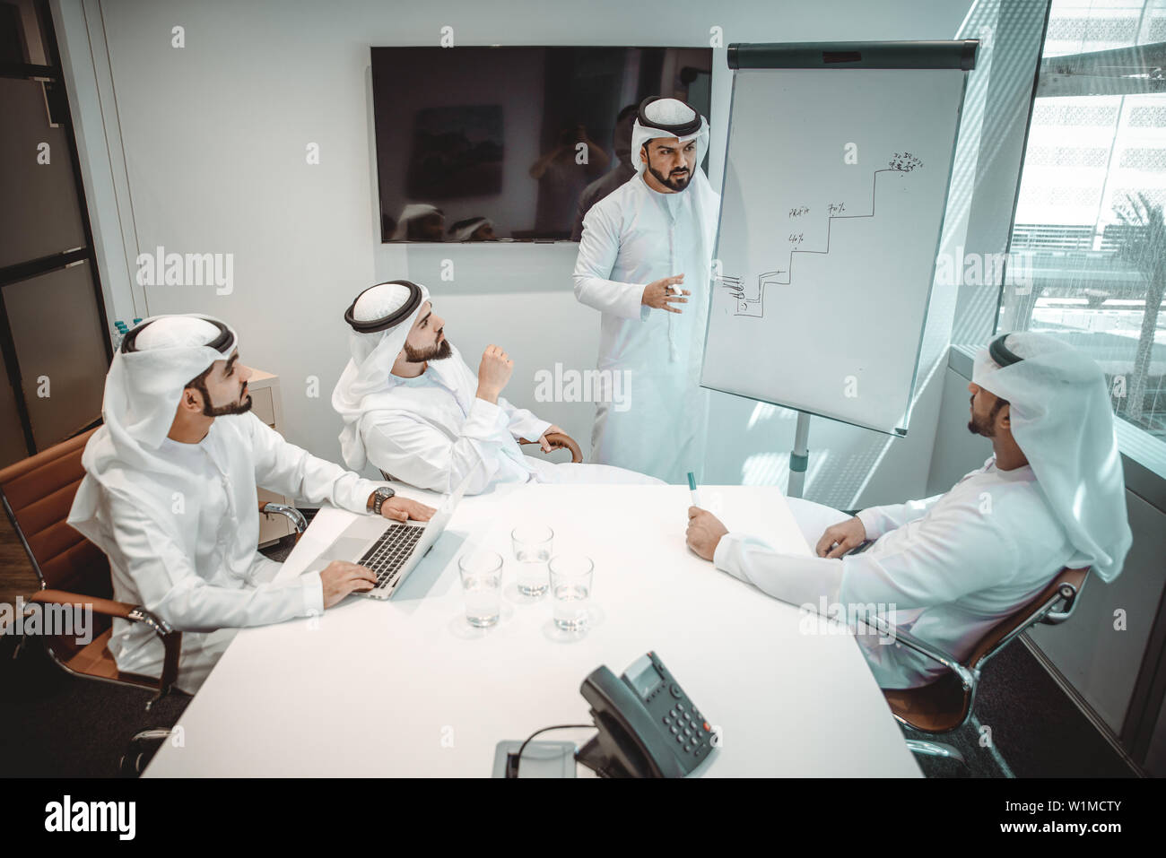 Arabic business team in the office Stock Photo - Alamy