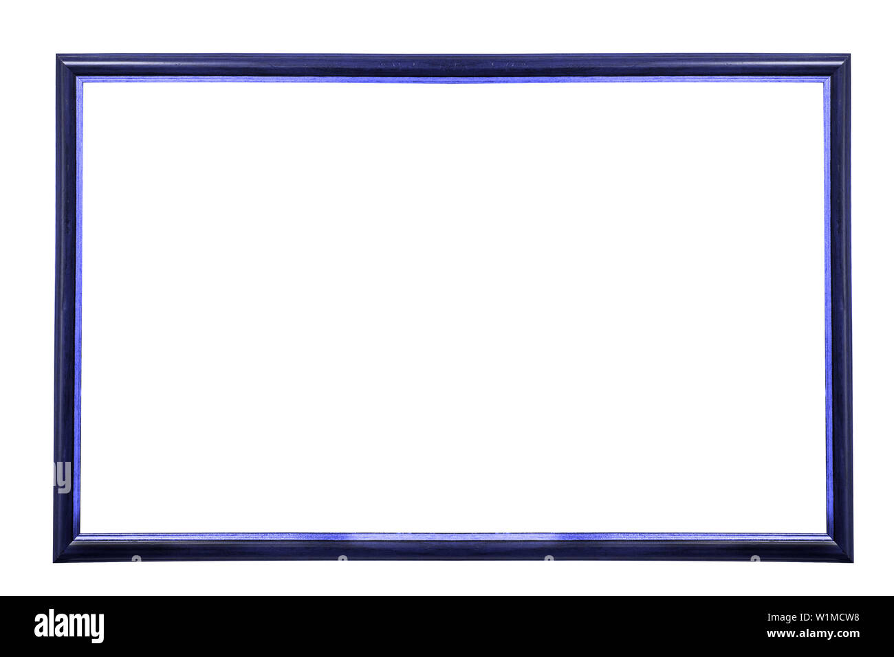 blue frame isolated on white background Stock Photo - Alamy