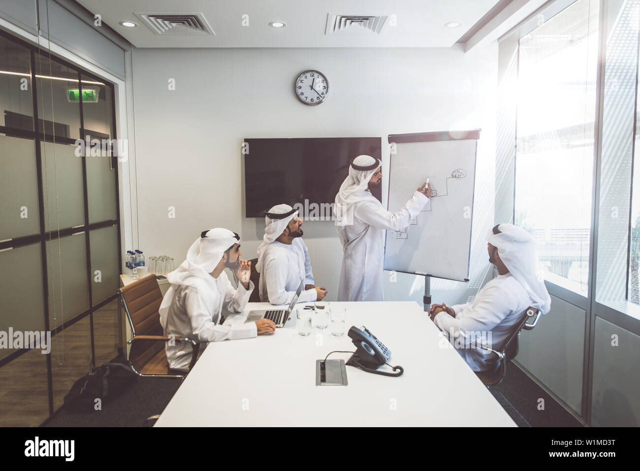 Arabic business team in the office Stock Photo - Alamy
