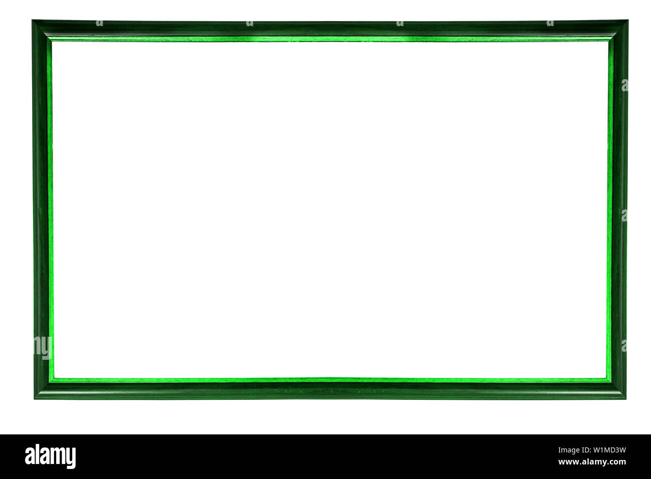 green frame isolated on white background Stock Photo - Alamy