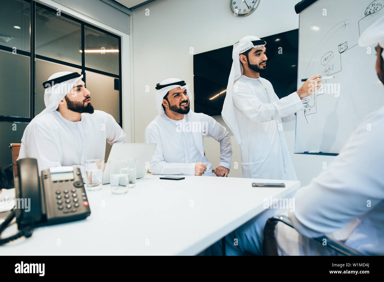 Arabic business team in the office Stock Photo - Alamy