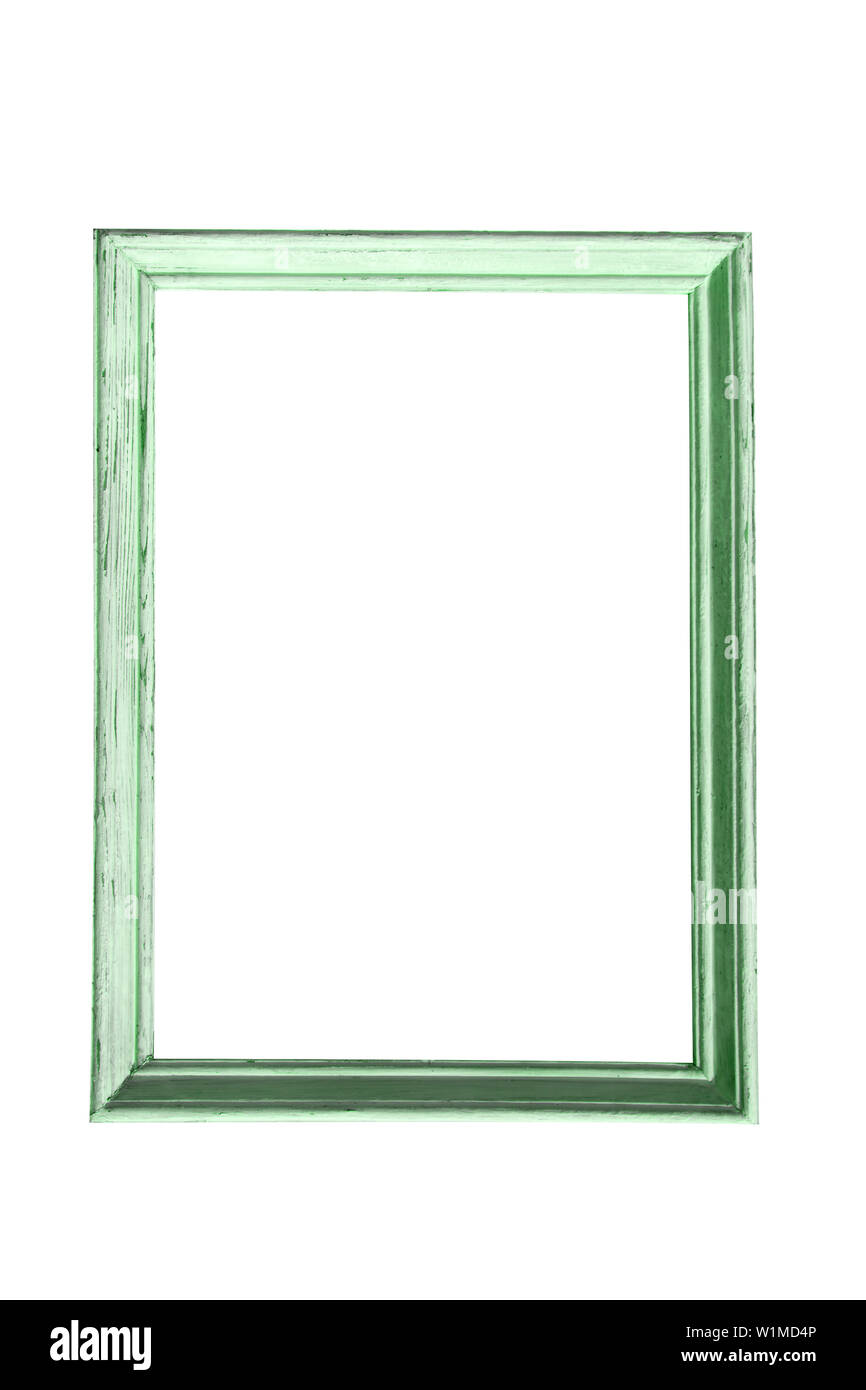green frame isolated on white background Stock Photo - Alamy