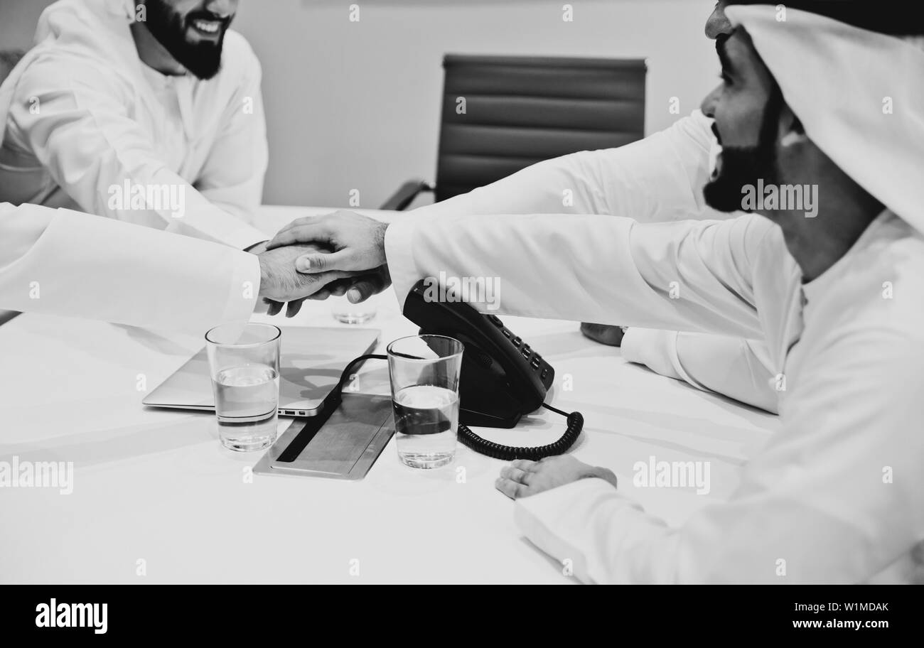 Arab business meeting Black and White Stock Photos & Images - Alamy