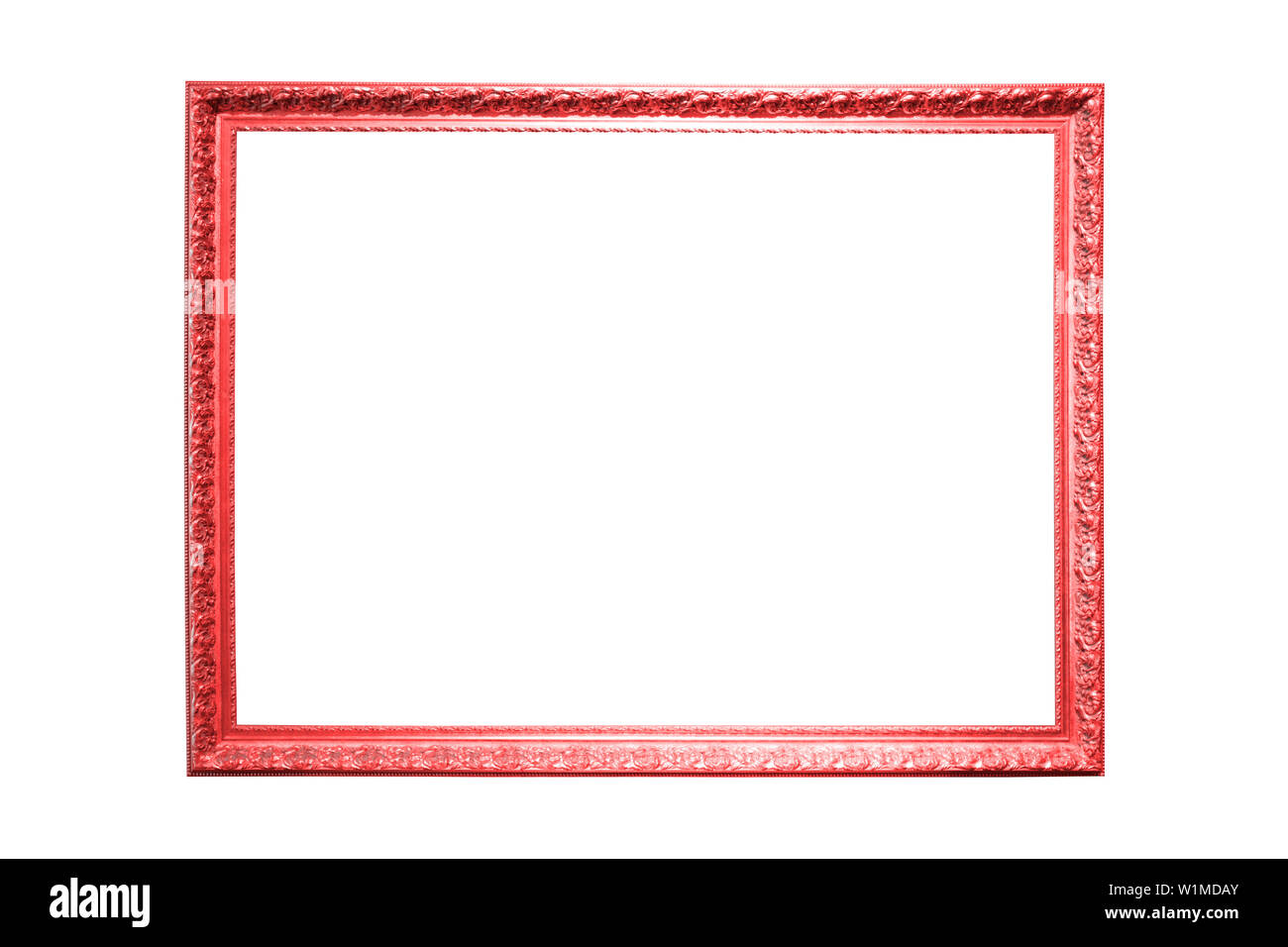 red frame isolated on white background Stock Photo - Alamy