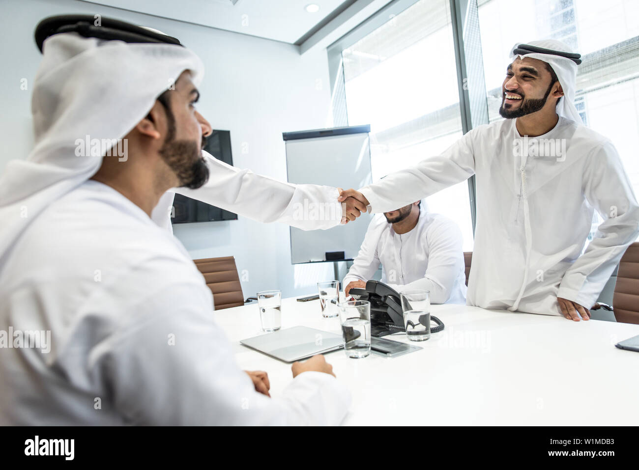 Arabic business team in the office Stock Photo - Alamy