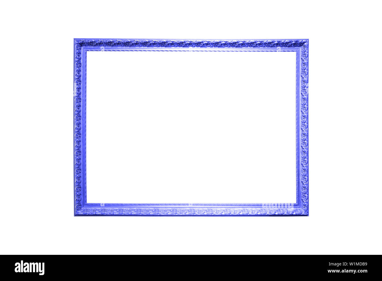 blue frame isolated on white background Stock Photo - Alamy