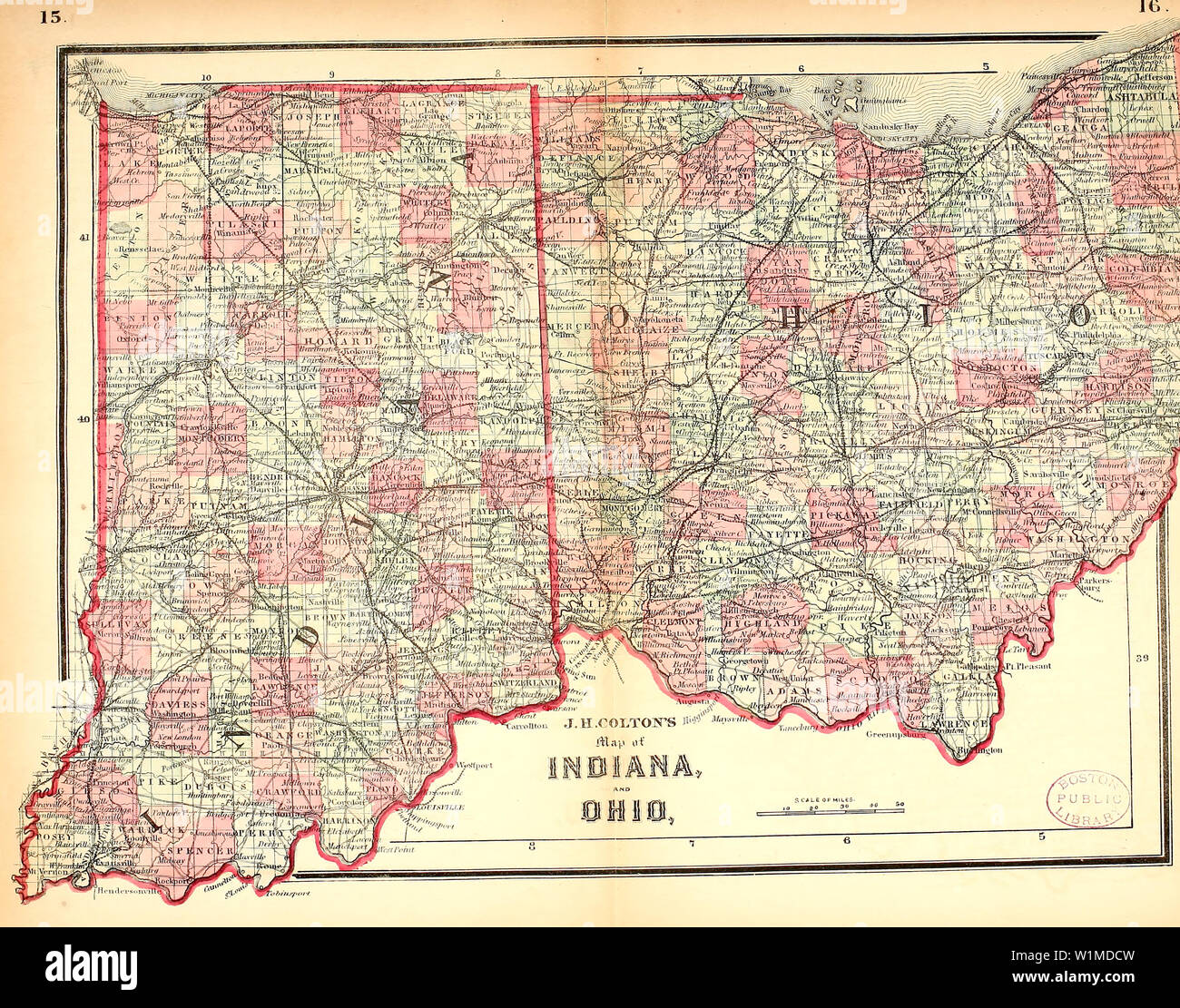 US map. Old image Stock Photo - Alamy