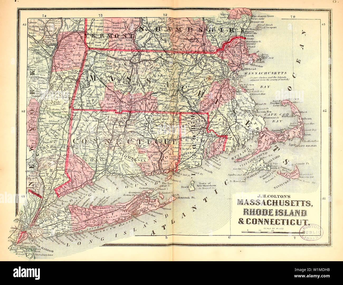 US map. Old image Stock Photo - Alamy