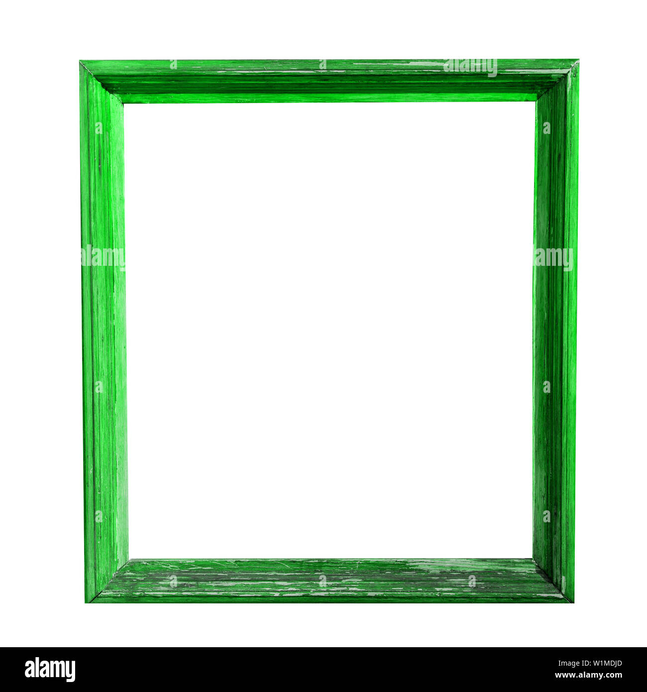 green frame isolated on white background Stock Photo - Alamy