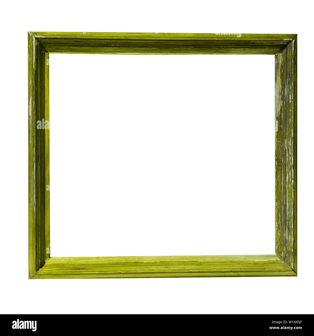 yellow frame isolated on white background Stock Photo - Alamy