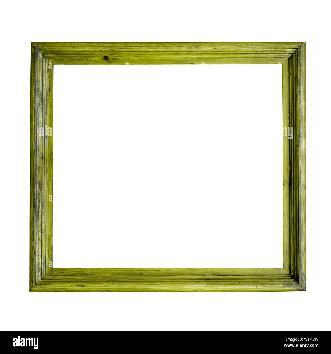 yellow frame isolated on white background Stock Photo - Alamy