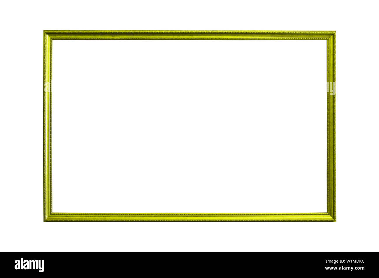 yellow frame isolated on white background Stock Photo - Alamy