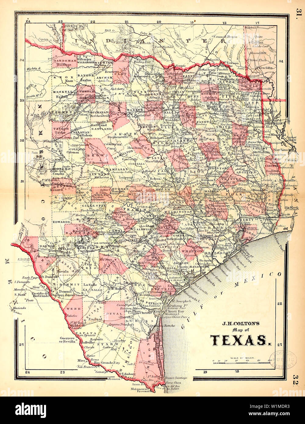 US map. Old image Stock Photo - Alamy