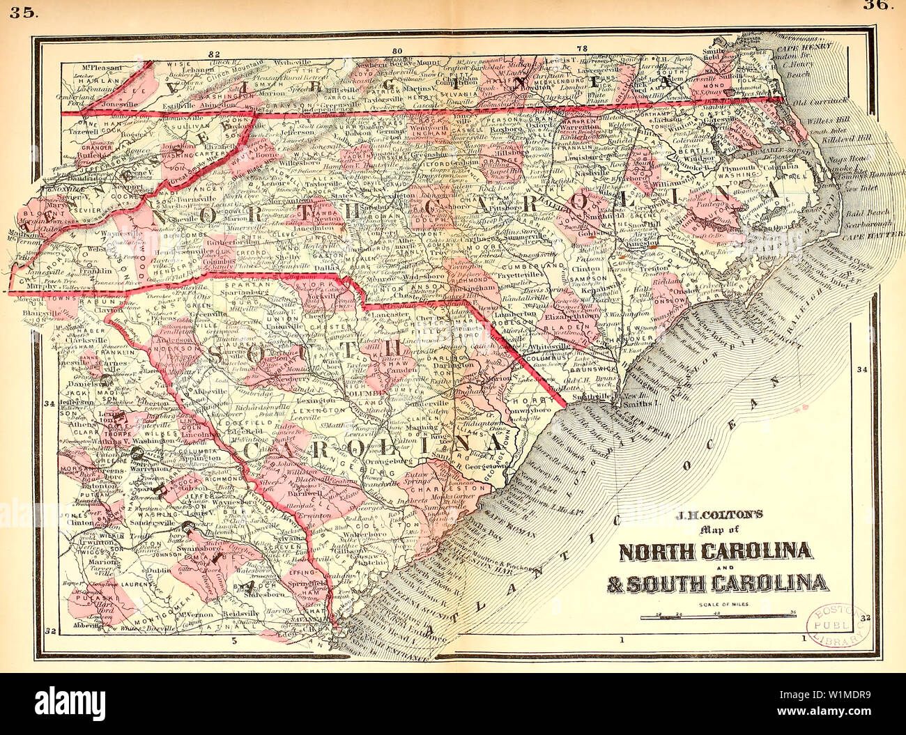 US map. Old image Stock Photo - Alamy