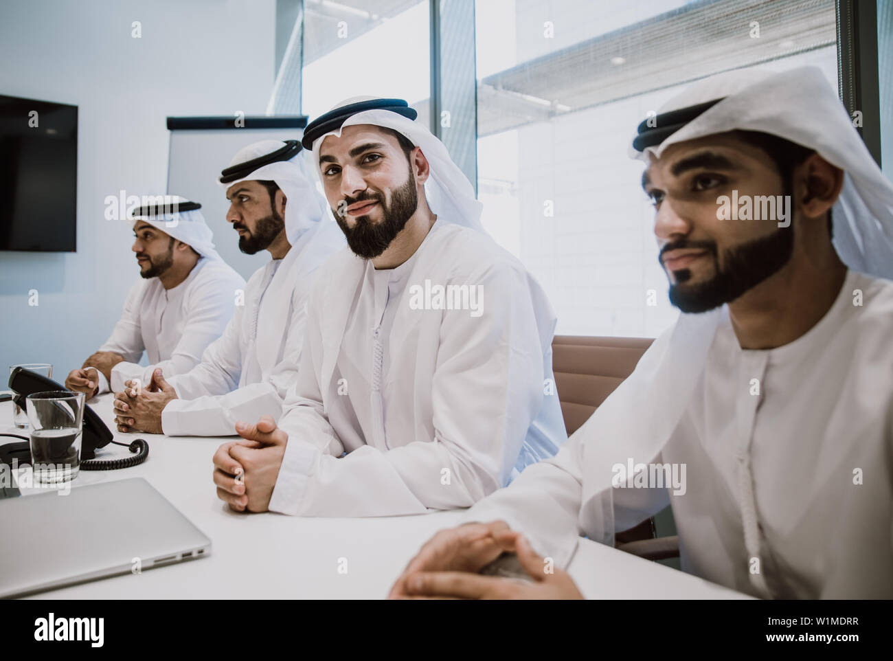 Arabic business team in the office Stock Photo - Alamy